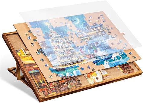 Amazon Becko US 1000 Piece Jigsaw Puzzle Board With Clear Cover