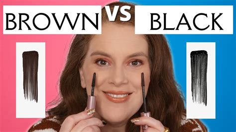 Does BROWN MASCARA Make A Difference Black VS Brown YouTube