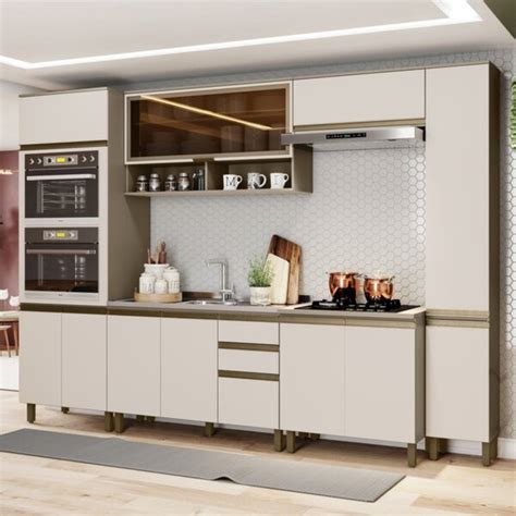 Cozinha Completa 6 Peças Para Forno Embutir E Cooktop 12 Portas Aurora