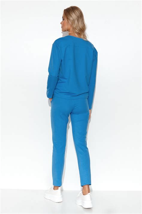 Elegancki Damski Zestaw Dresowy Blue Jeans M Polskie Komplety W