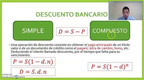 Descuento Bancario Matemática Financiera YouTube