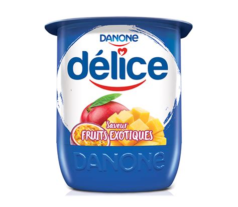 Saveur fraise Délice Danone