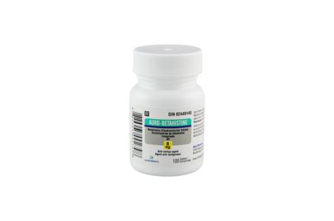 Auro Betahistine 8mg Tab 100 Btl Auro Pharma Canada