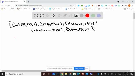 solved a write the relation as a set of ordered pairs b determine the domain and range