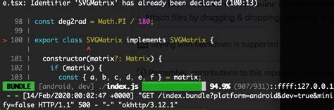error bundling failed syntaxerror node modules react native svg src elements shape tsx