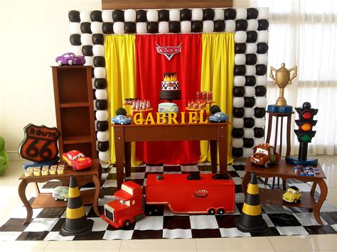 Decoração Festa Carros Disney Provençal Rede Festas Decorações Elo7
