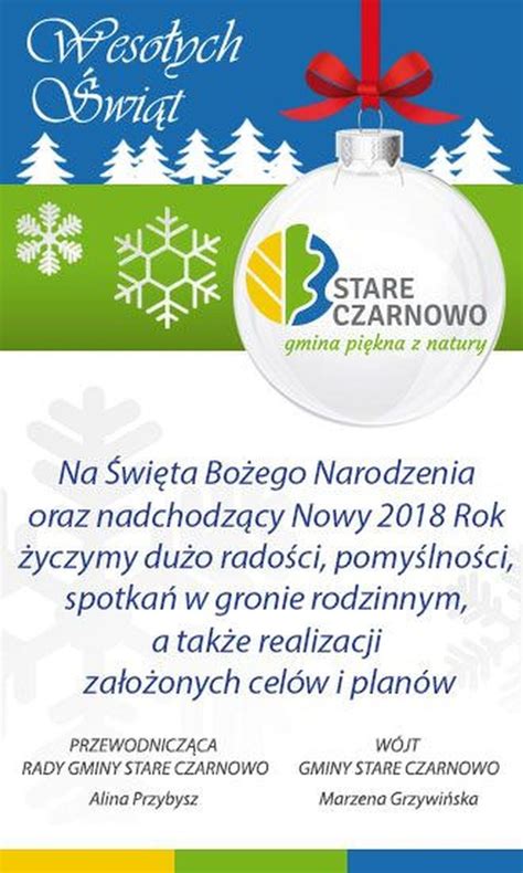 Życzenia od władz gminy