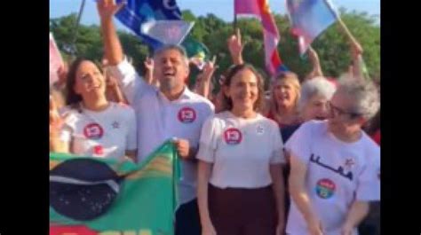 Izolda participa de ato e gravação pró Lula no Parque do Cocó