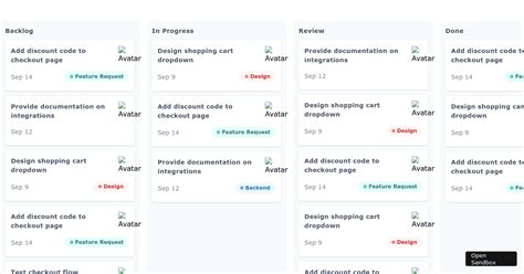Animated Draggable Kanban Board With Tailwind And Vue Forked