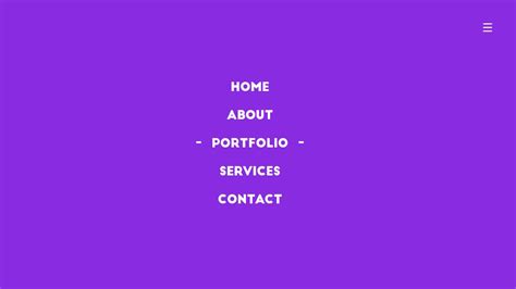 Fullscreen Overlay Navigation Menu Using CSS Flexbox Navigation