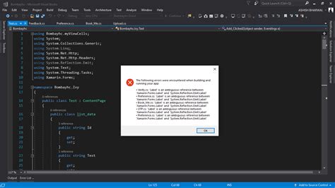 Visual Studio Showing Debugging Error In Xamarin Live Player But Not