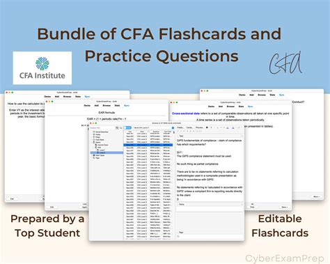 Ultimate Cfa Flashcards Bundle Level Anki Cards Exam Prep