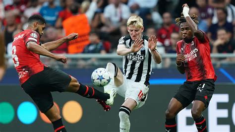 Champions League Newcastle Perde Para O Milan Em Casa E Os Dois Clubes