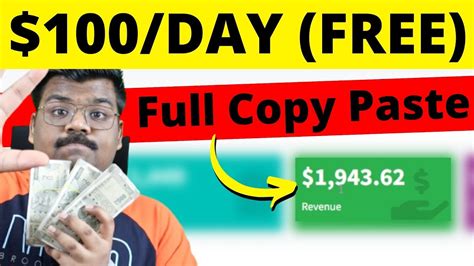 Earn 100 Per Day For Free Copy Paste Method Best Way To Make Money