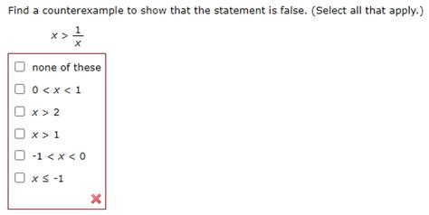 solved find a counterexample to show that the statement is