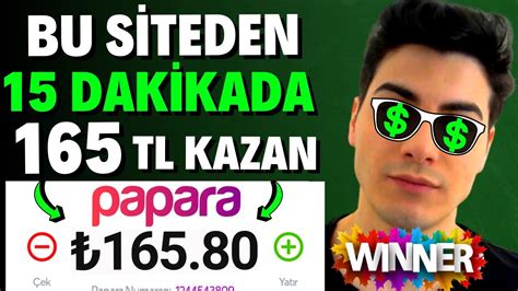 Sadece Dak Kada En Az Tl Para Kazanmak Nternetten Para