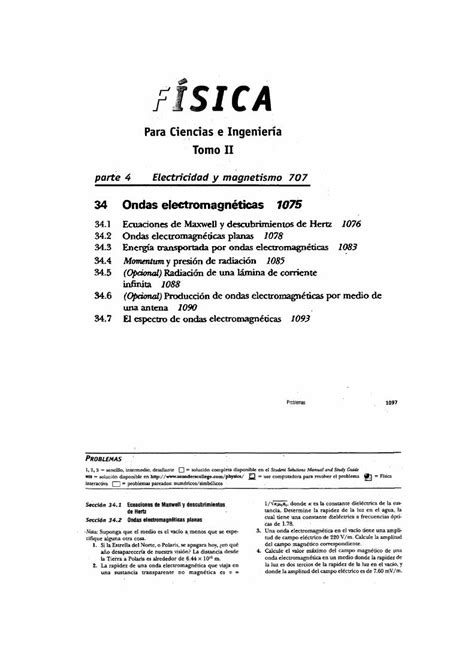 PDF Capítulo 34 5th edition con soluciones ondas electromagneticas