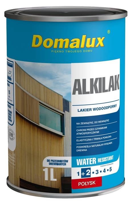 Domalux Lakier Alkilak 1L połysk Wodoodporny 7107170261 oficjalne