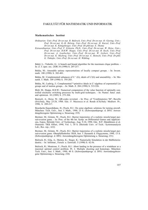 FAKULTÄT FÜR MATHEMATIK UND INFORMATIK mediaTUM