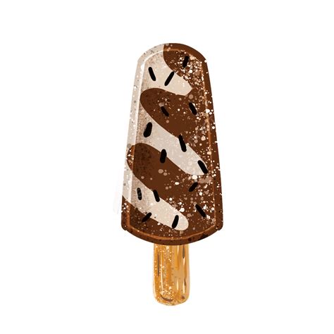 Paleta De Helado De Chocolate Linda Ilustraci N Png Paletas Helado