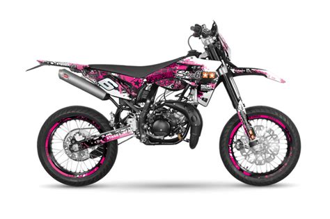 Kit déco Stage6 rose noir Sherco SM 50 MAXISCOOT