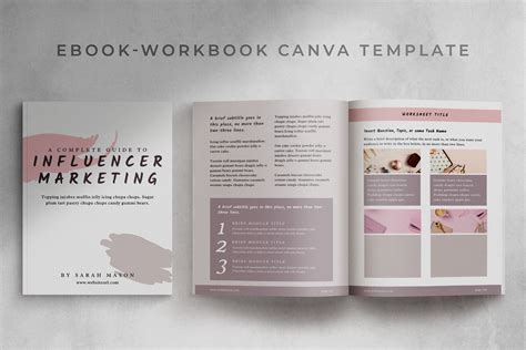 EBook Workbook Hybrid Canva Template Sandy