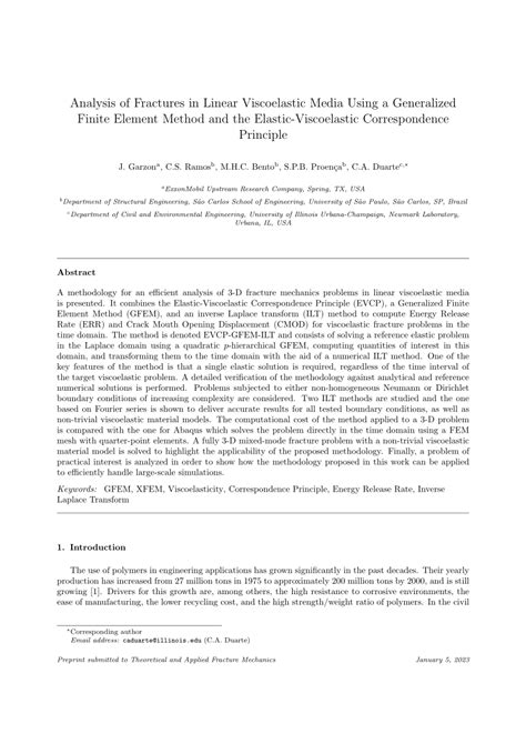 pdf analysis of fractures in linear viscoelastic media using a generalized finite element