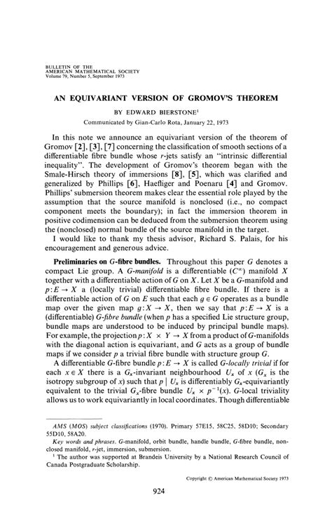 pdf an equivariant version of gromov s theorem