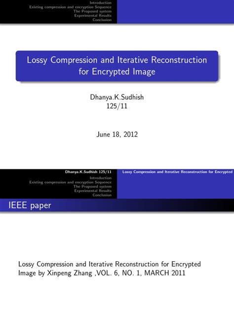 lossy compression and iterative reconstruction for encrypted image pdf data compression