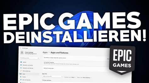 Epic Games Launcher Endg Ltig Deinstallieren Tutorial