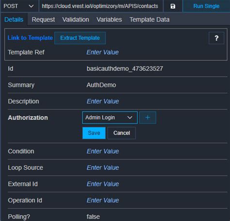 Basic Authorization VREST NG Documentation