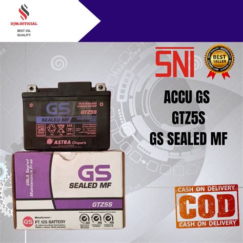 Jual ACCU AKI MOTOR GS ASTRA MF GTZ5S BEAT KHARISMA MIO J FULL KERING