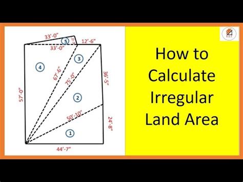 How To Calculate Irregular Land Area Irregular Plot Area YouTube
