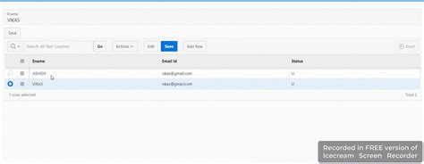 Retrieving Selected Values From The Current Row In Oracle APEX