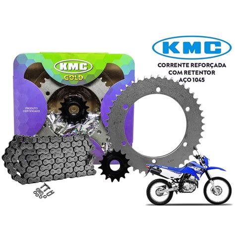 Kit Relação Transmissão Yamaha xtz 250 Lander Retentor kmc Submarino