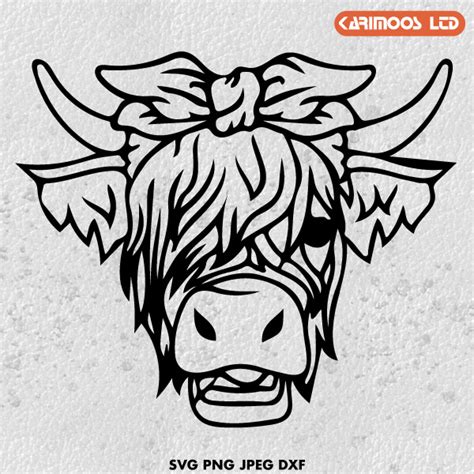 Free 273 Highland Cow Svg SVG PNG EPS DXF File