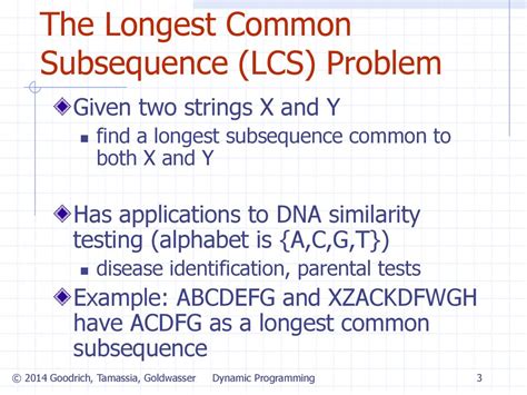 dynamic programming longest common subsequence ppt download