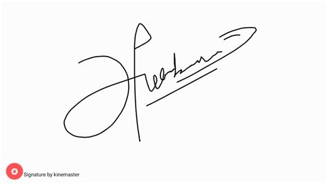 6 Contoh Tanda Tangan Simpel Di Kinemaster Paraf Signature 3