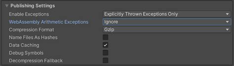 Unity Manual Webgl Player Settings