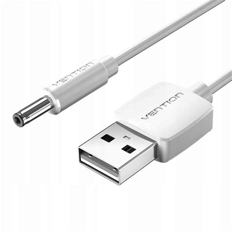 VENTION MOCNY KABEL PRZEWÓD ZASILAJĄCY USB DO 3 5MM BARREL JACK 5V DC