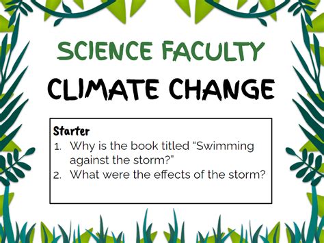 Climate Change Full Lesson Teaching Resources