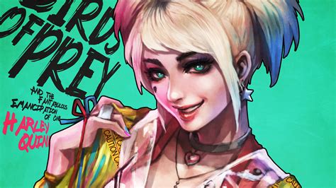X Harley Quinn Birds Of Prey Digital Artwork K Laptop Full Hd