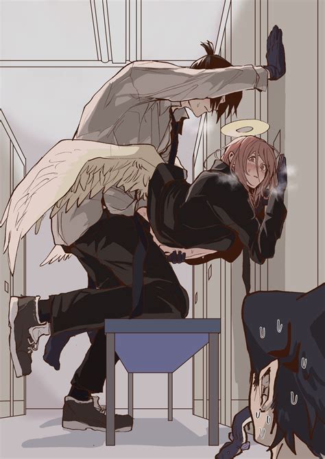 Rule 34 2boys Against Wall Anal Anal Sex Angel Angel Devil Chainsaw Man Beam Chainsaw Man