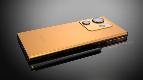 Curvy Samsung Galaxy S23 Ultra Concept Schittert In Goud In Nieuwe Fan