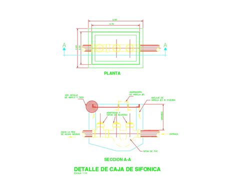 Detalle Caja Sifonica En AutoCAD Descargar CAD Gratis 33 68 KB