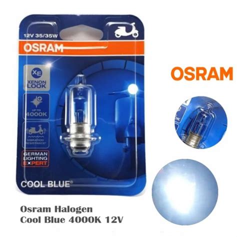 Jual Bolham Bohlam Lampu Depan Halogen Osram Cool Blue Motor Bebek