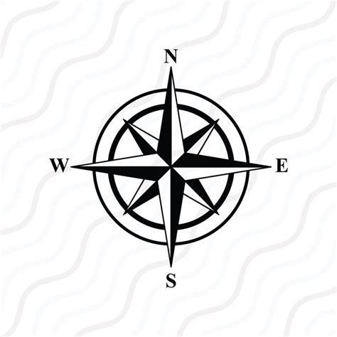 Compass Rose SVG Nautical Compass SVG Compass SVG Cut Table Design