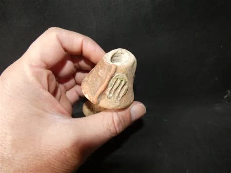 VASE LAMPE A huile poterie ancienne en terre cuite époque a déterminer