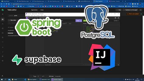 Conexion A Una Base De Datos Supabase Usando Java Spring Boot Youtube
