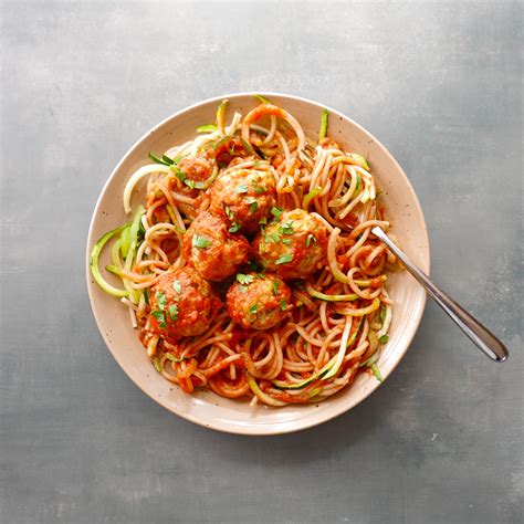 Turkey Meatballs With Pasta Zucchini Recipes WW USA Ww Recipes